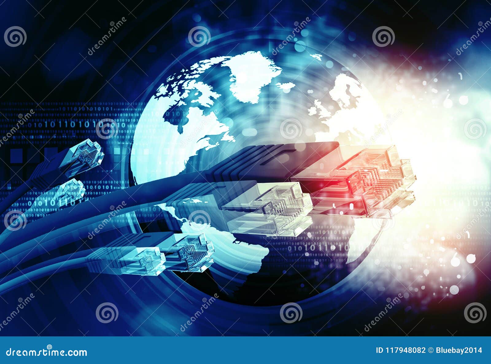 Global Internet Connection Concept Stock Illustration - Illustration of ...