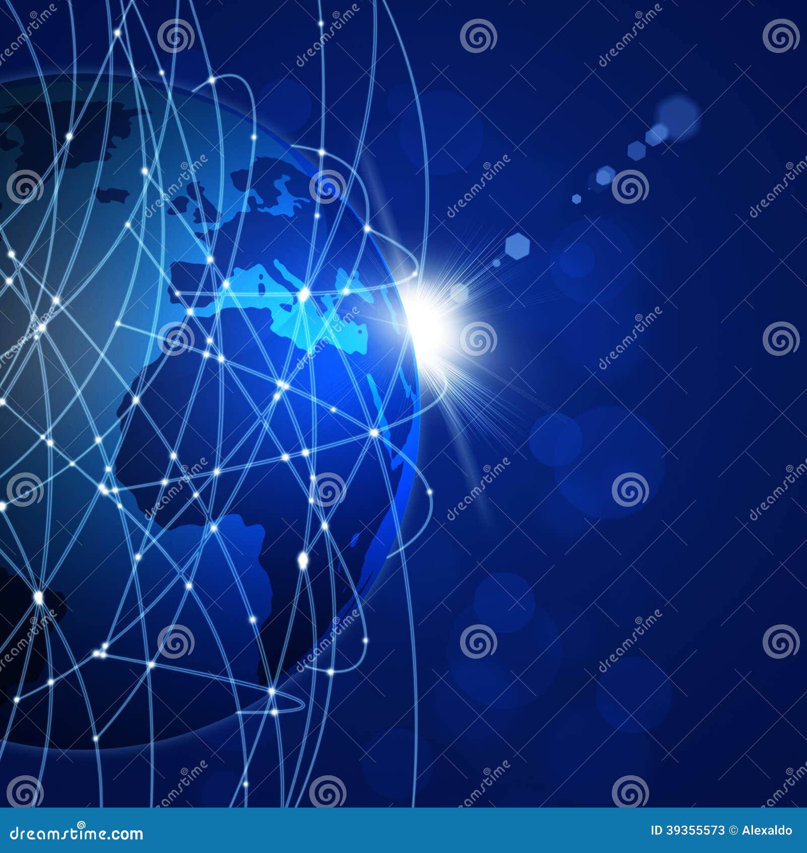 Global Internet Connections Stock Illustration - Illustration of ...