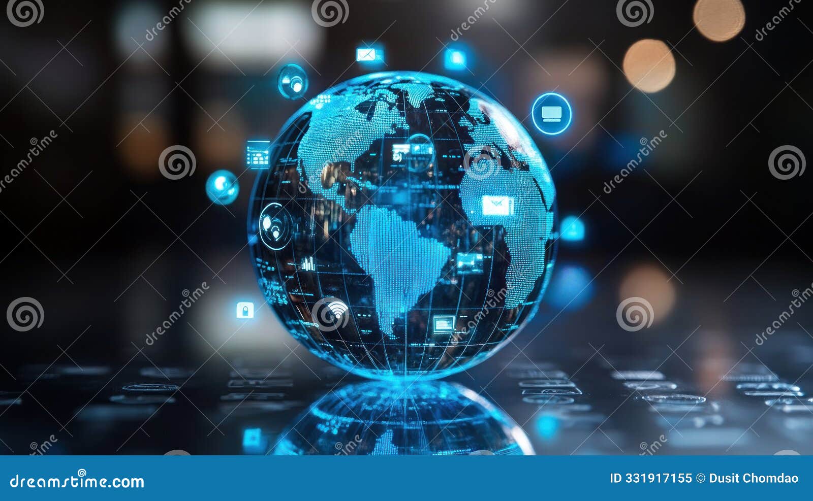 Global Internet Connectivity with Search Engines Orbiting Concept ...