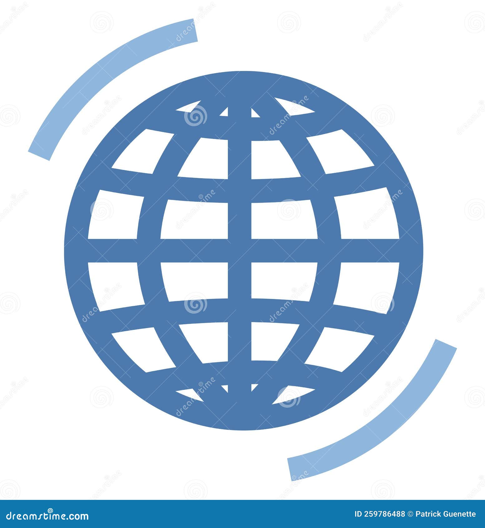 Global internet, icon stock vector. Illustration of digital - 259786488