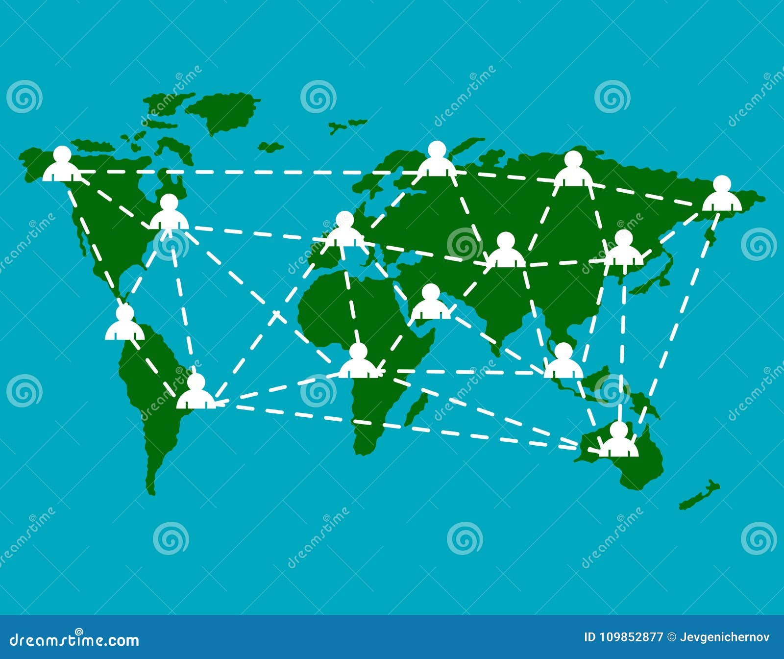 Global Internet Network Concept Stock Vector - Illustration of circle ...