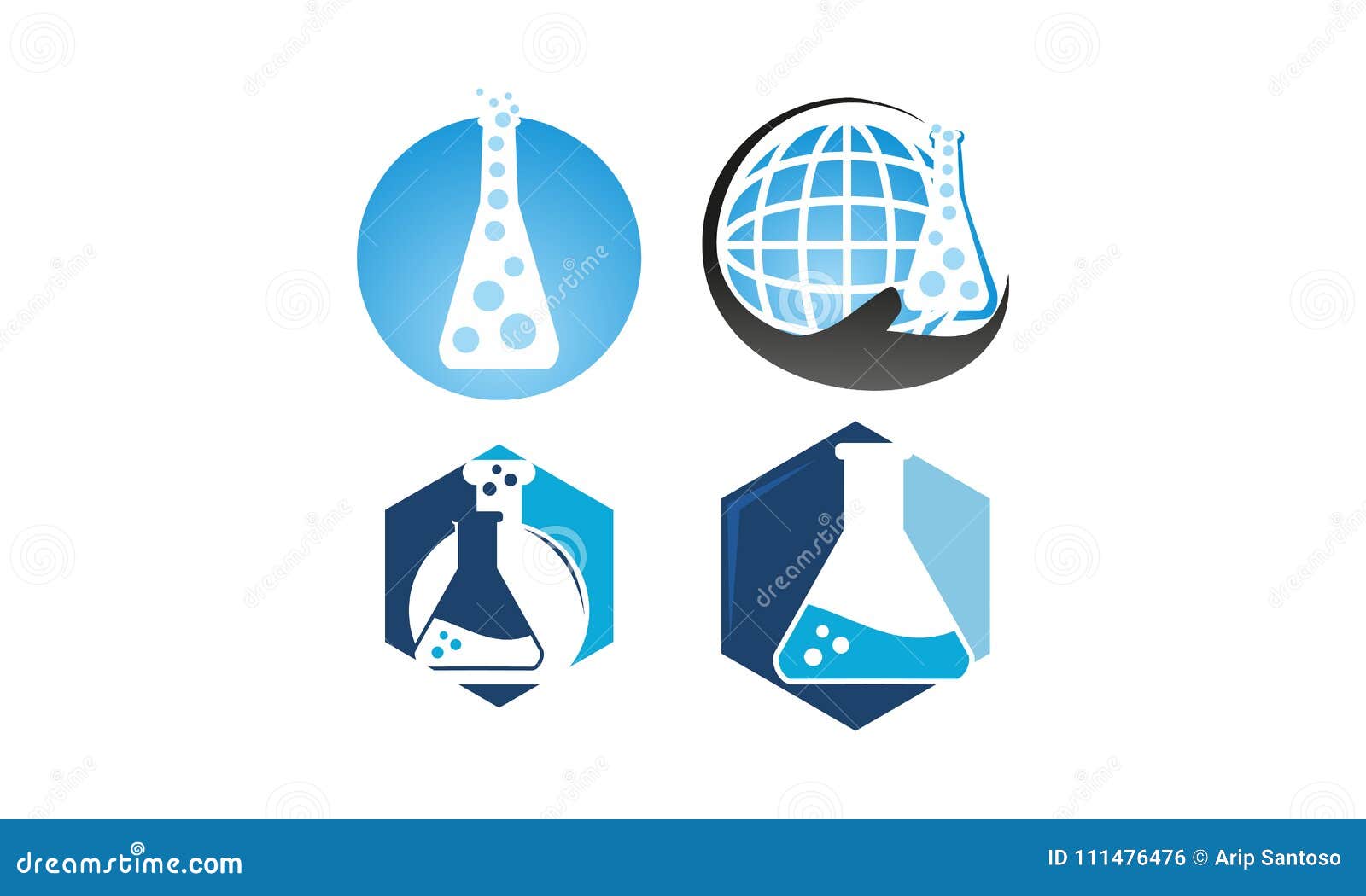 Global Laboratory Research Set Stock Vector - Illustration of ...