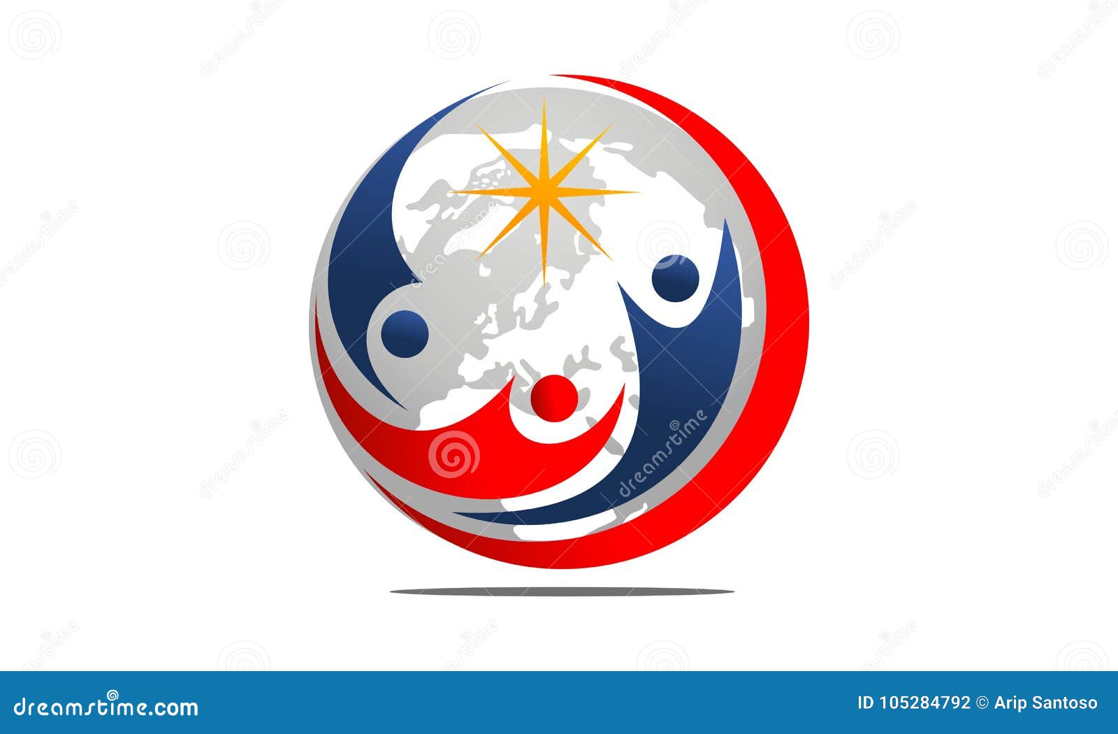 Global Leadership Teamwork Solutions Vector Illustration ...