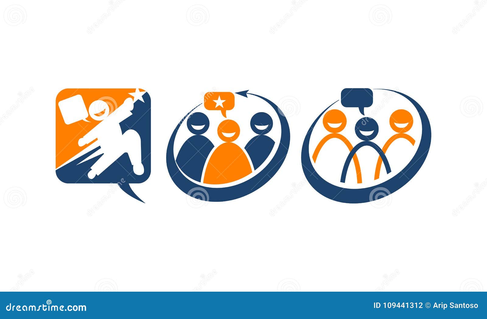 Global Leadership Teamwork Solutions Set Stock Vector - Illustration of ...