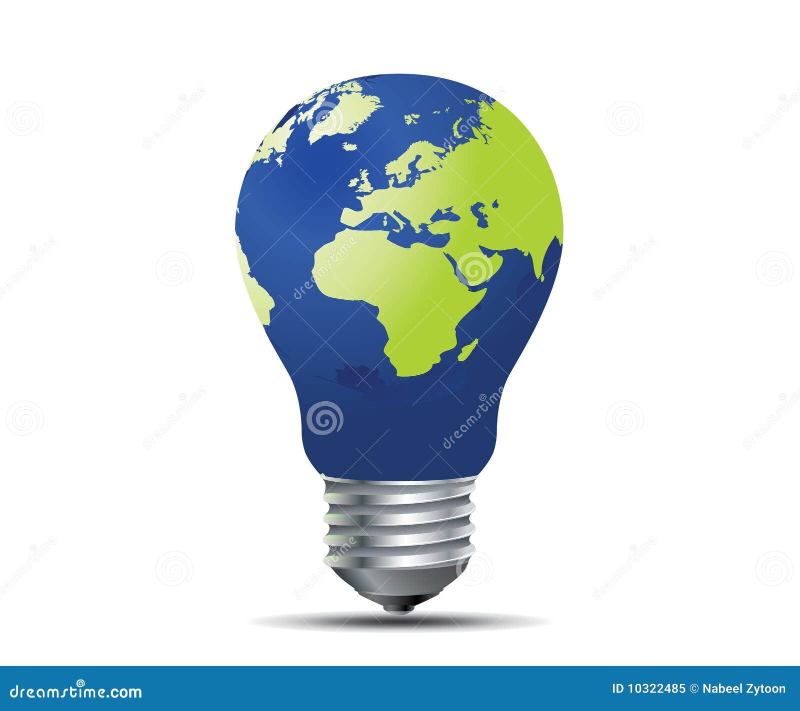 Global Light Bulb stock vector. Illustration of cooperation - 10322485