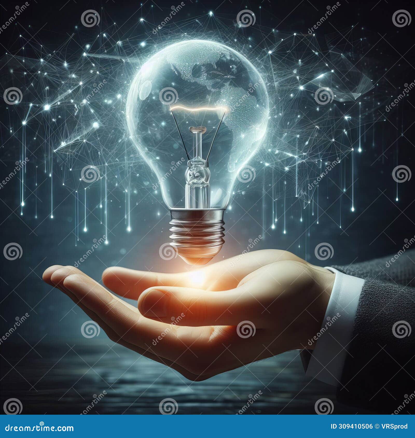 Global Light of Knowledge stock photo. Image of power - 309410506