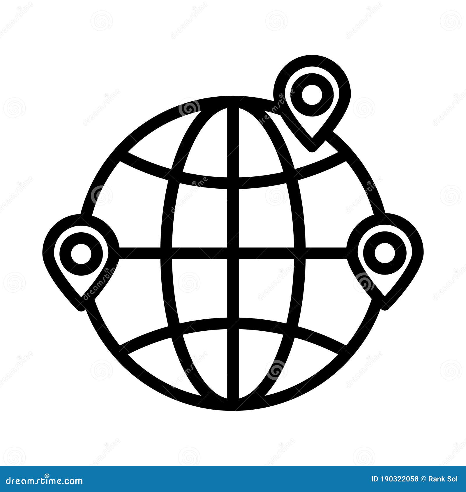 Global Line Style Vector Icon Which Can Easily Modify or Edit Stock ...