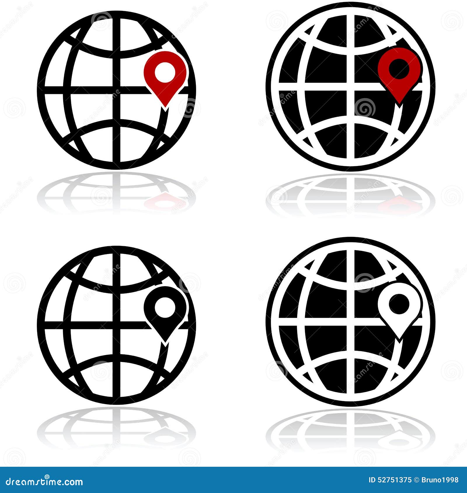 Global location stock vector. Illustration of navigation - 52751375