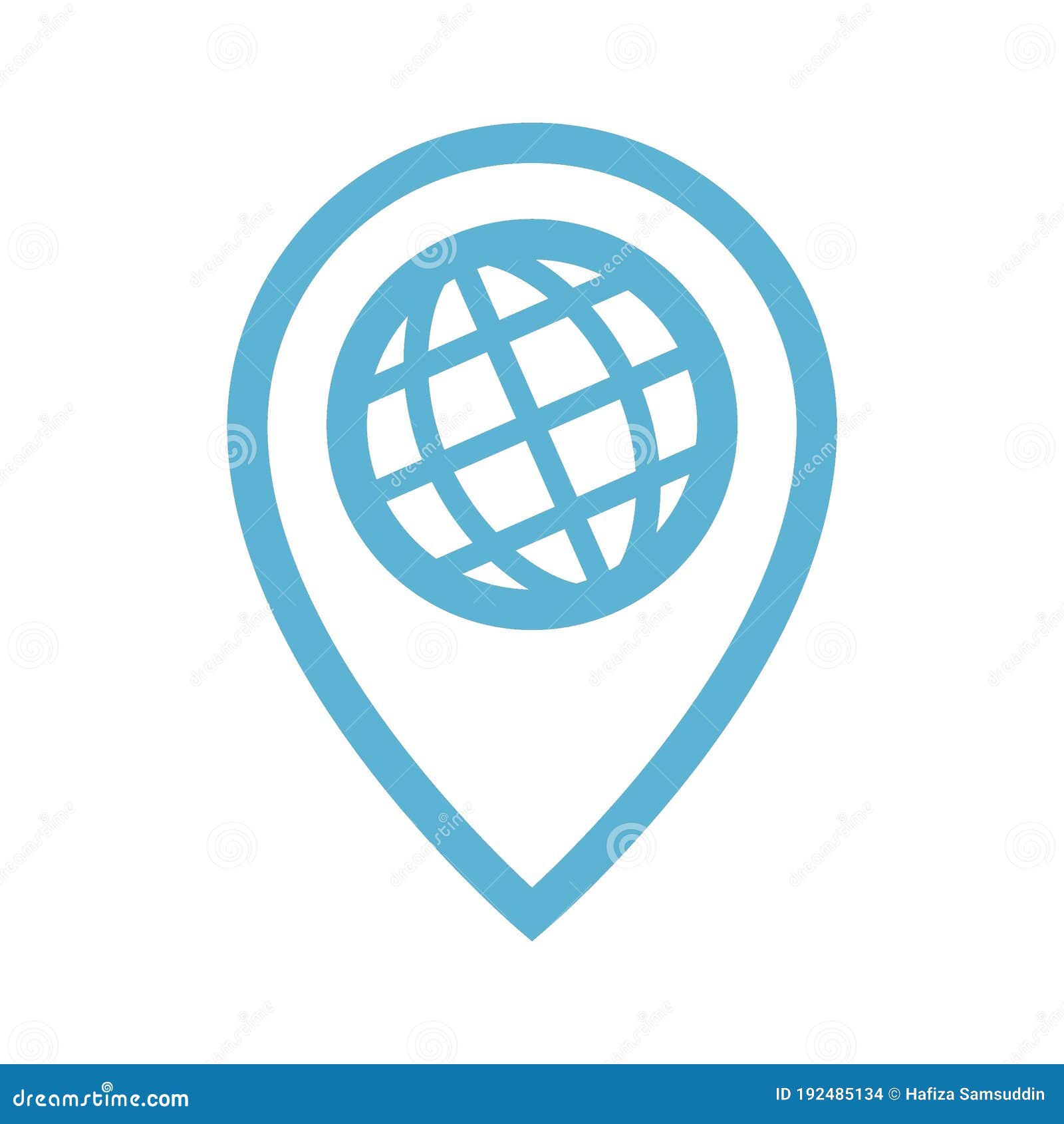 Global Location Icon. Vector Illustration Decorative Design Stock ...