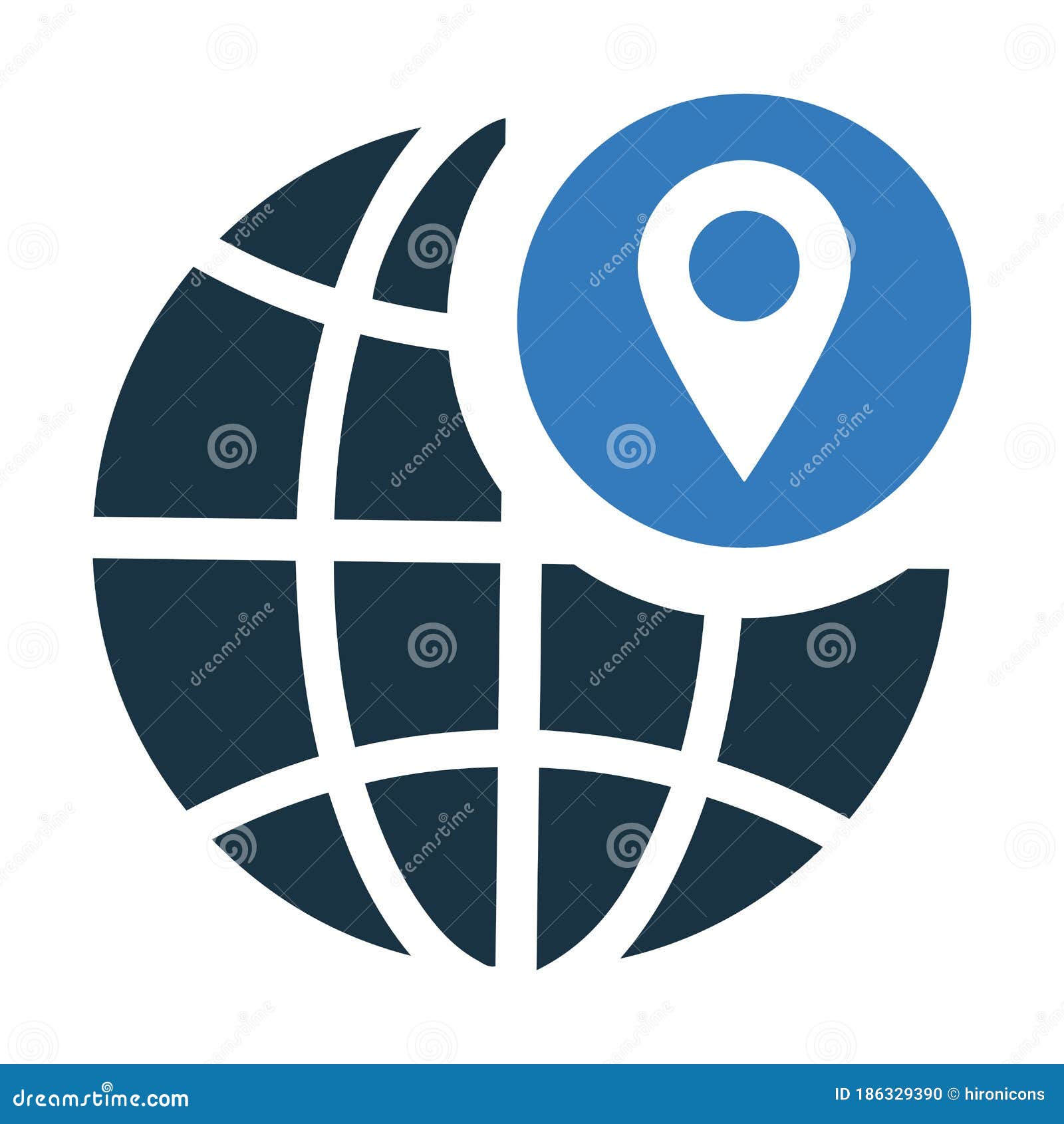Global Location or Navigation Vector Icon Design Stock Vector ...