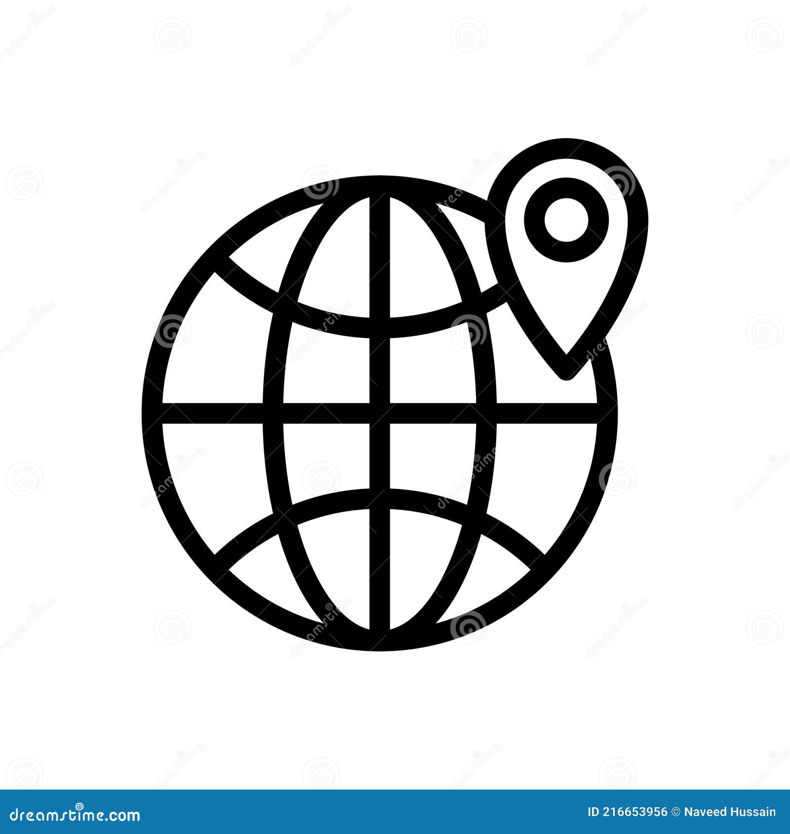 Global location stock vector. Illustration of lecture - 216653956