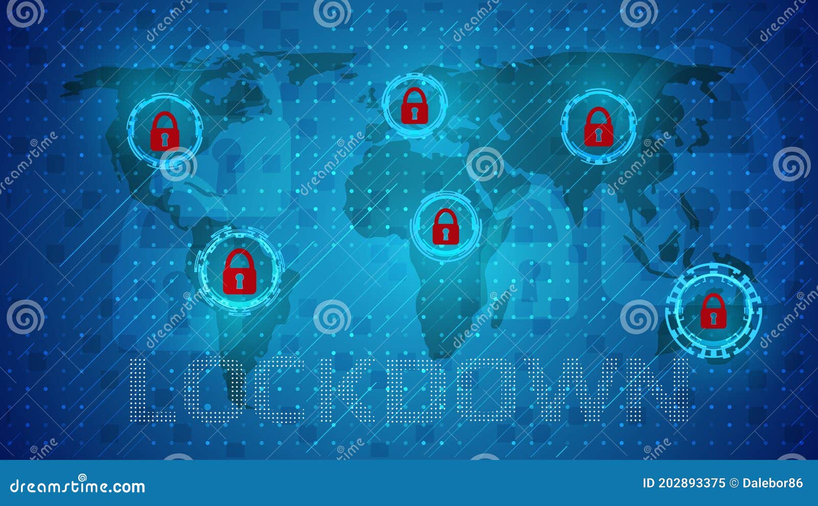 Global lockdown concept stock illustration. Illustration of coronavirus ...