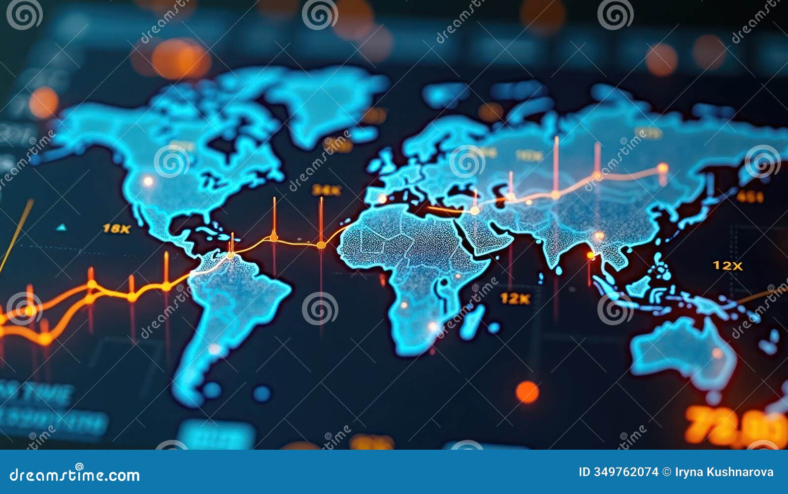 Global Logistics Dashboard Displays Worldwide Shipping Data, Analytics ...