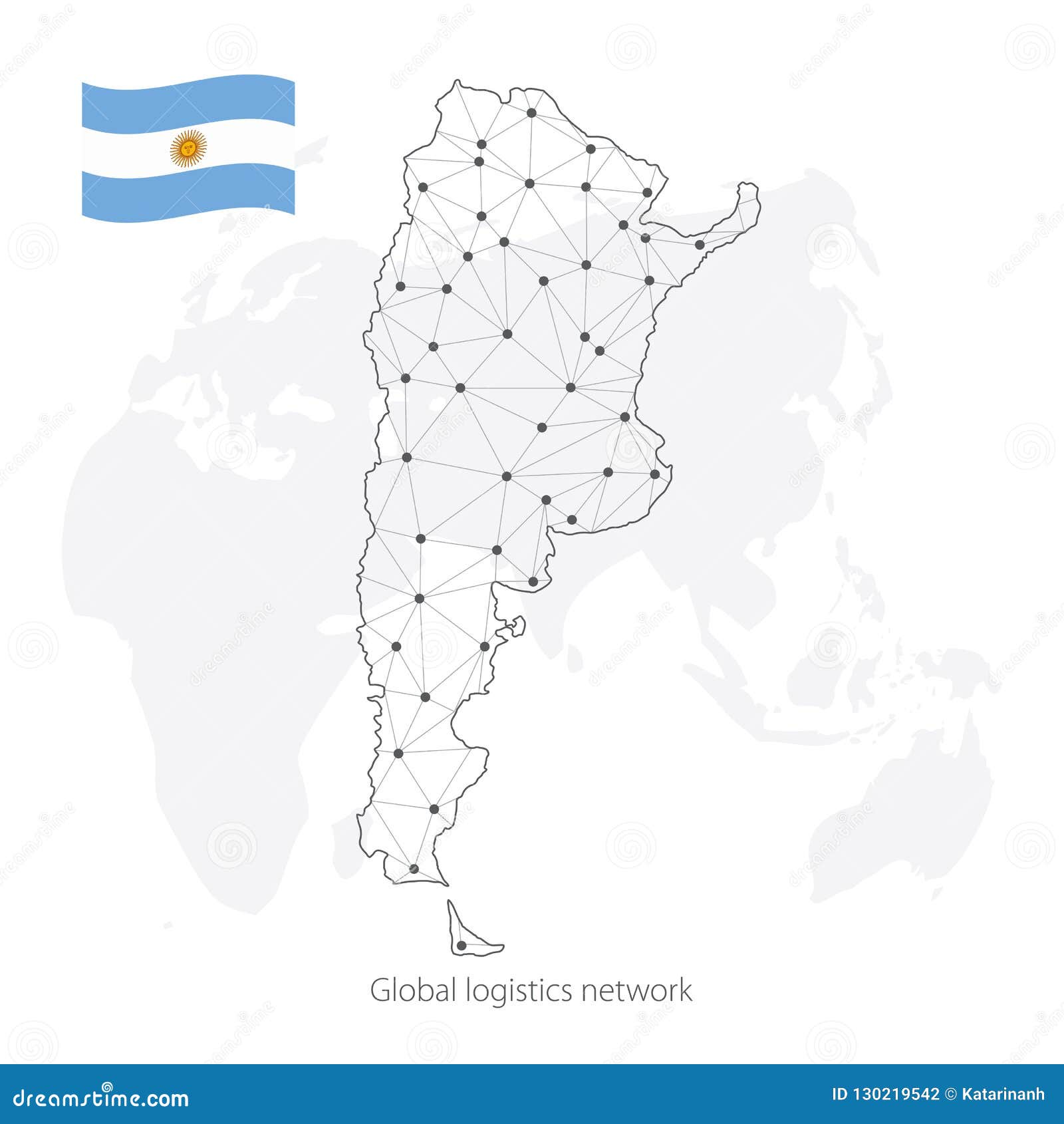 Global Logistics Network Concept. Communications Network Map Argentina ... Global Logistics Network Concept. Communications Network Map Argentina ...
