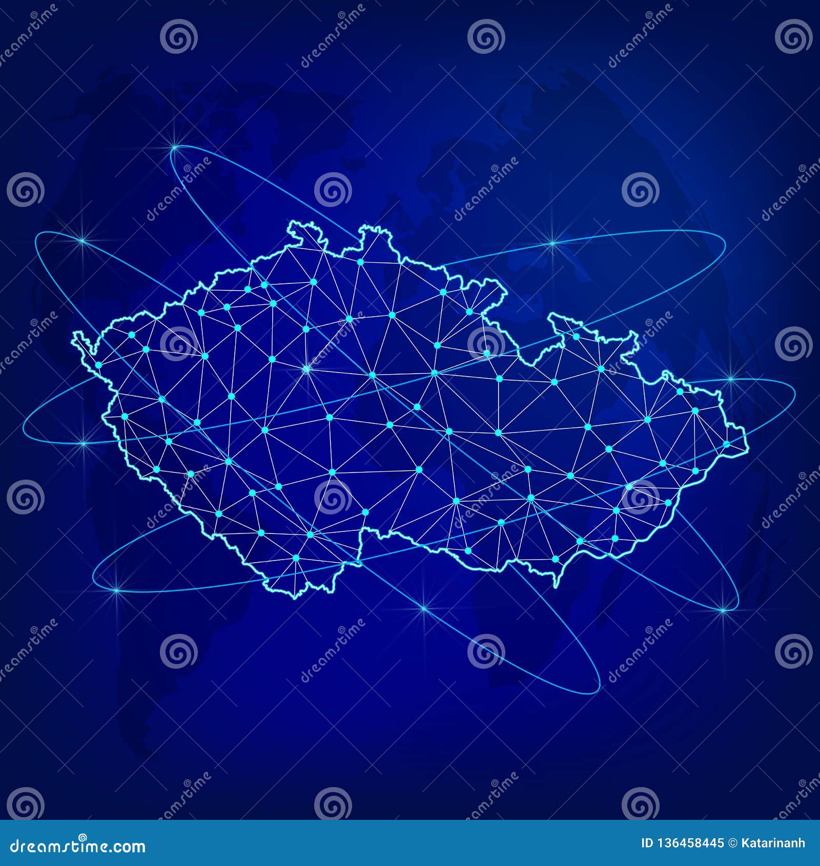Global Logistics Network Concept. Communications Network Map Czech on ... Global Logistics Network Concept. Communications Network Map Czech on ...