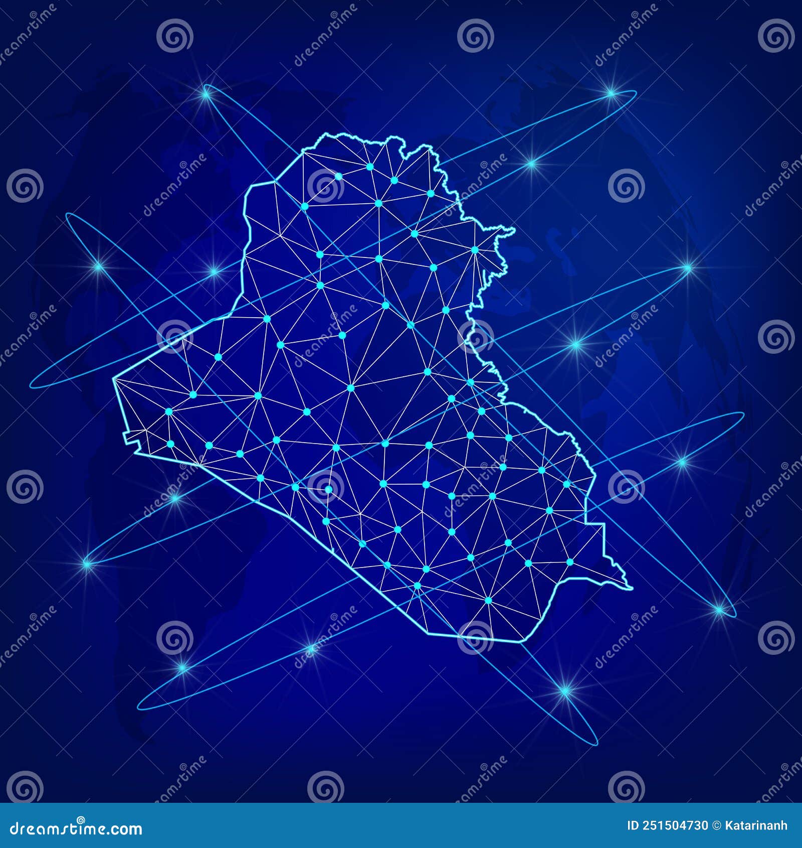 Global Logistics Network Concept. Communications Network Map Iraq On ... Global Logistics Network Concept. Communications Network Map Iraq On ...