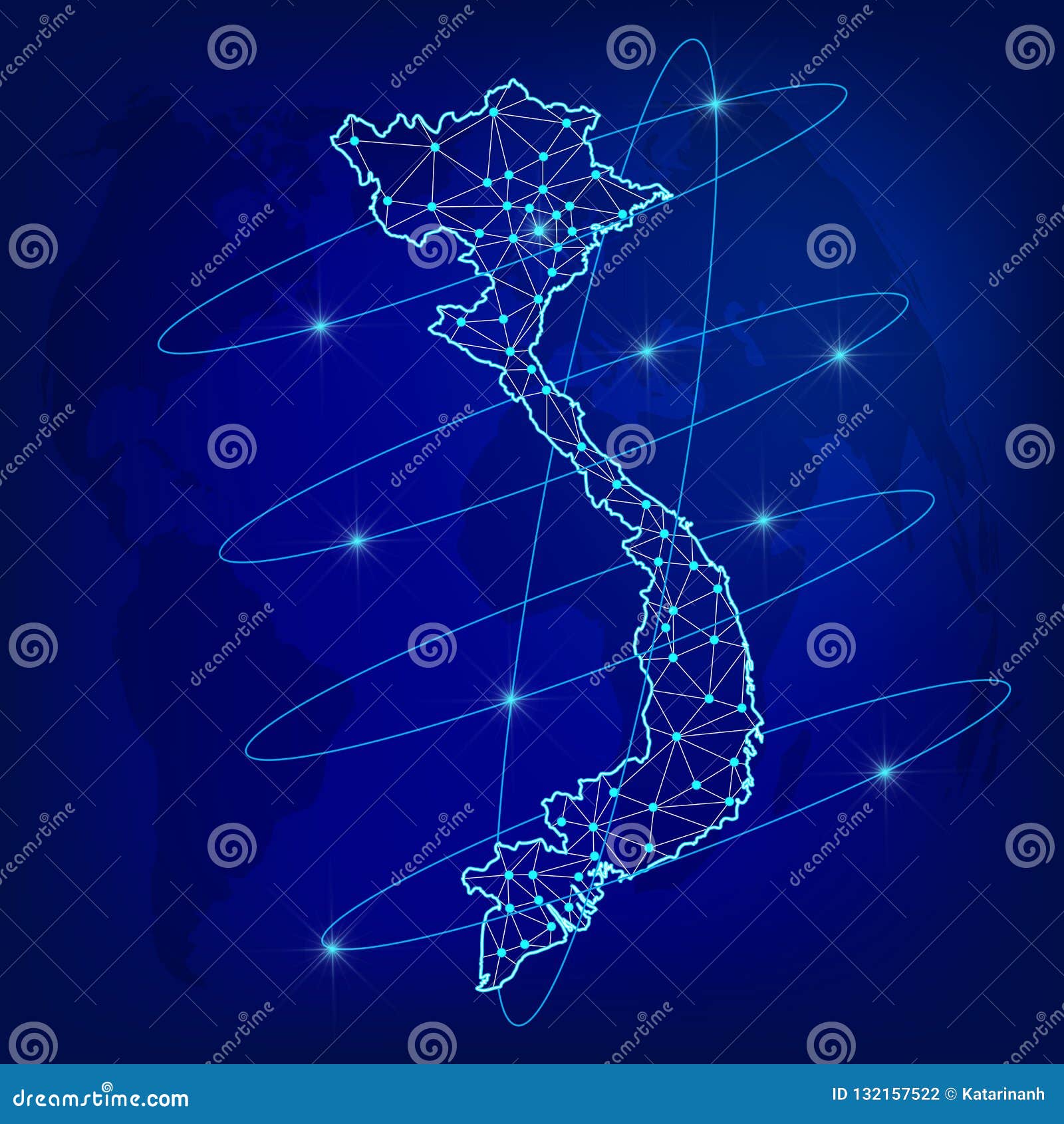 Global Logistics Network Concept. Communications Network Map Vietnam on ... Global Logistics Network Concept. Communications Network Map Vietnam on ...