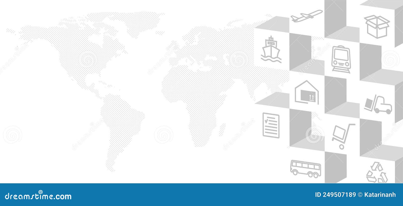 Global Logistics Network. Map Global Logistics Partnership Connection ...