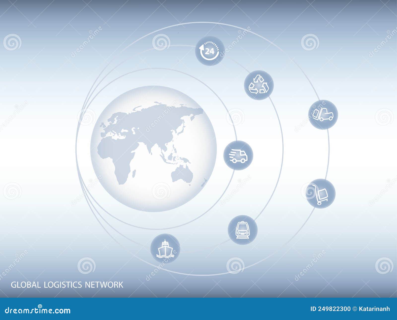 Global Logistics Network. Map Global Logistics Partnership Connection ...