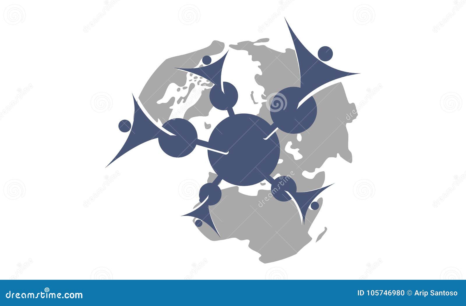 Global Community Logo Design Template Stock Vector - Illustration of ...