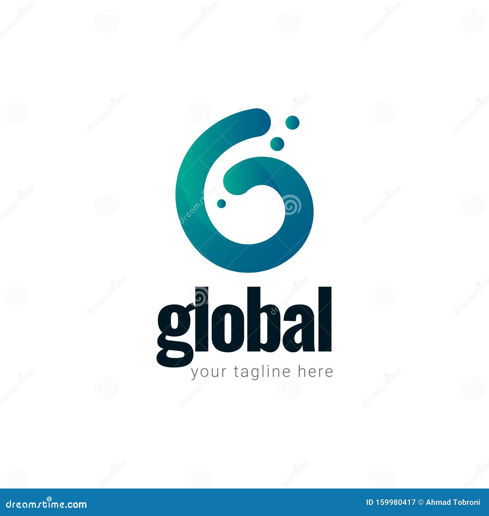 Global Logo Gradient Vector Template Design Illustration Stock Vector ...