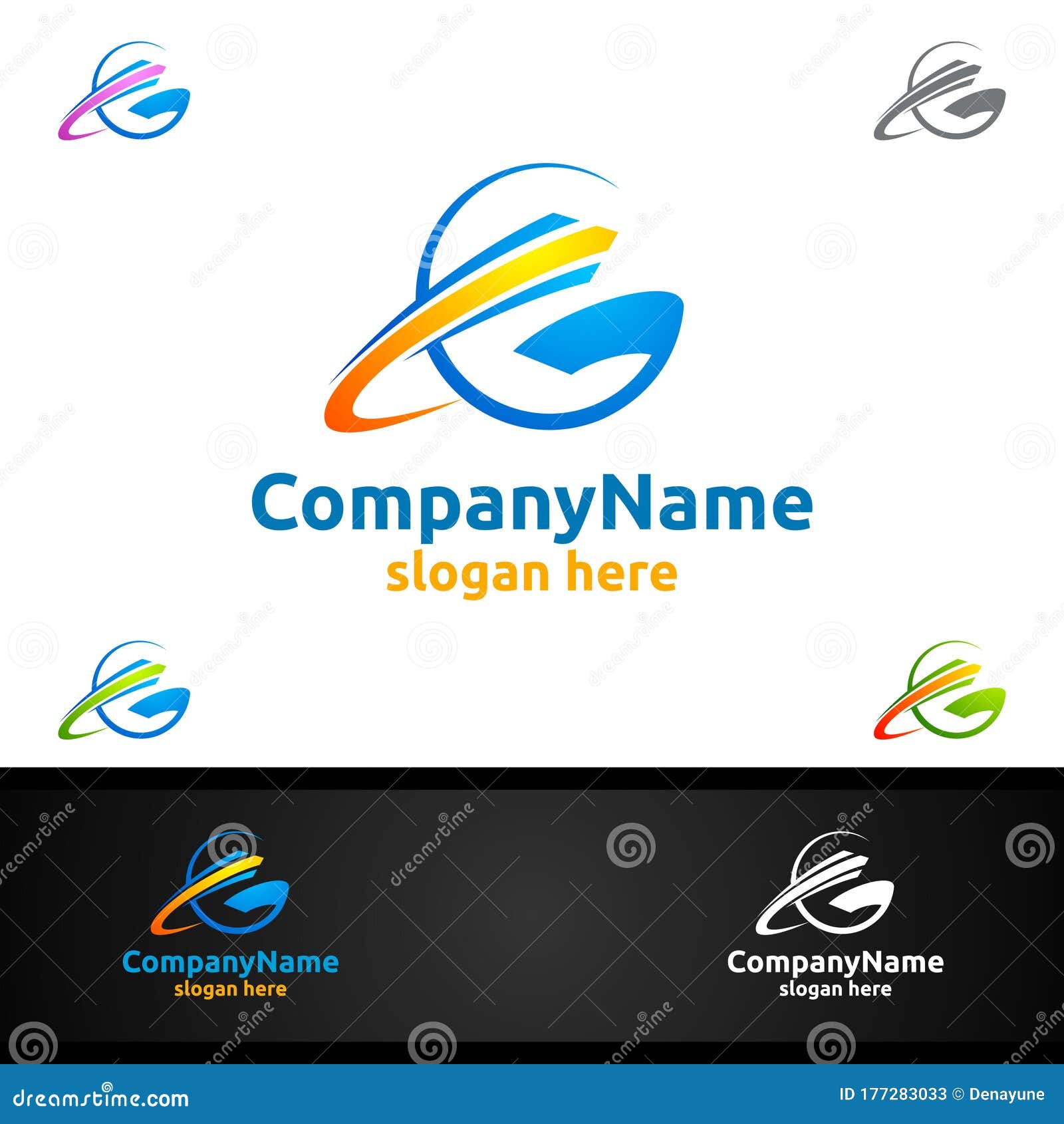 Global Logo for Modern Technology World Sphere Concept Stock Vector ...