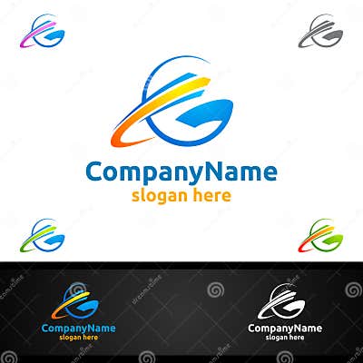 Global Logo for Modern Technology World Sphere Concept Stock Vector ...