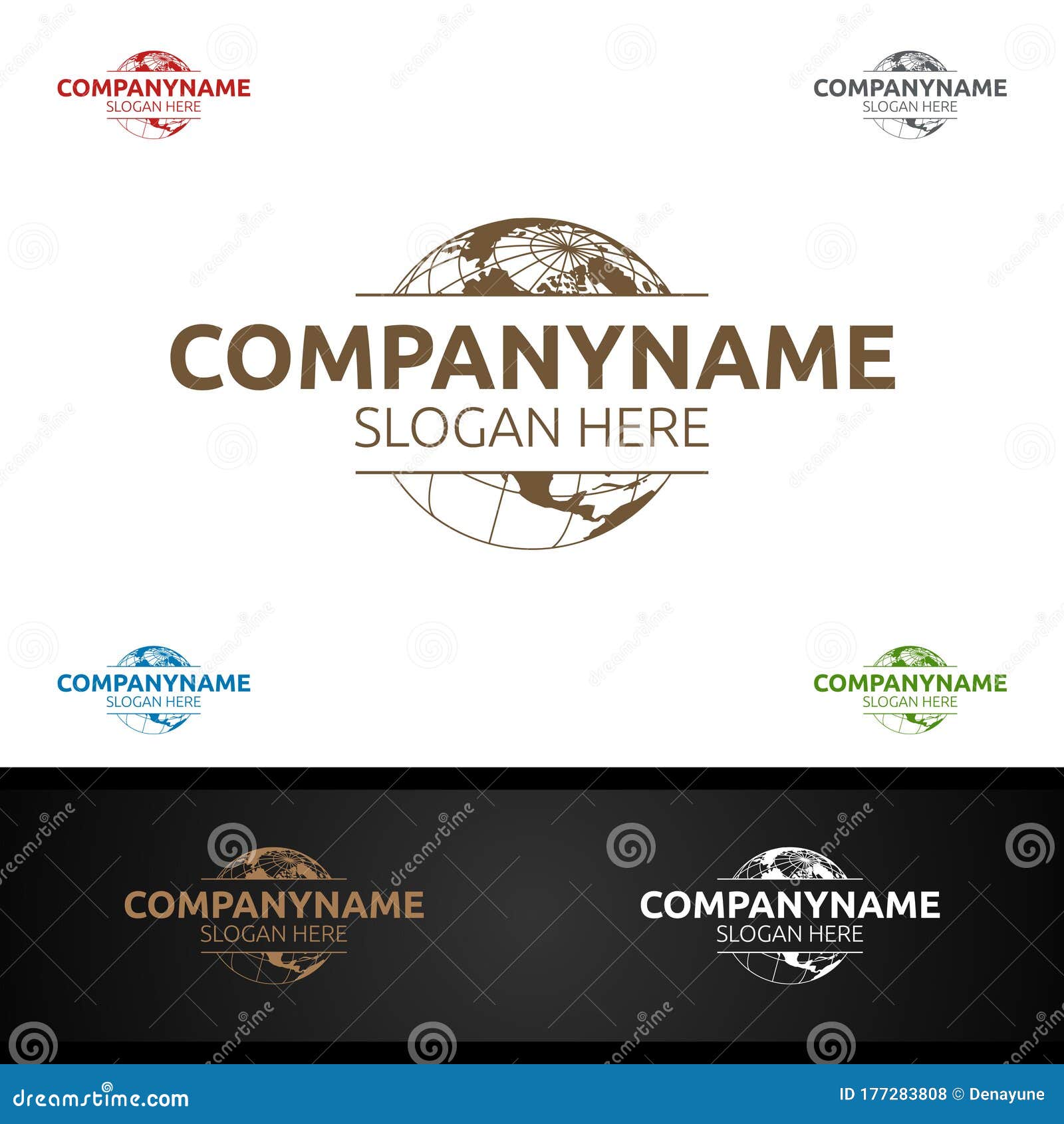 Global Logo for Modern Technology World Sphere Concept Stock Vector ...