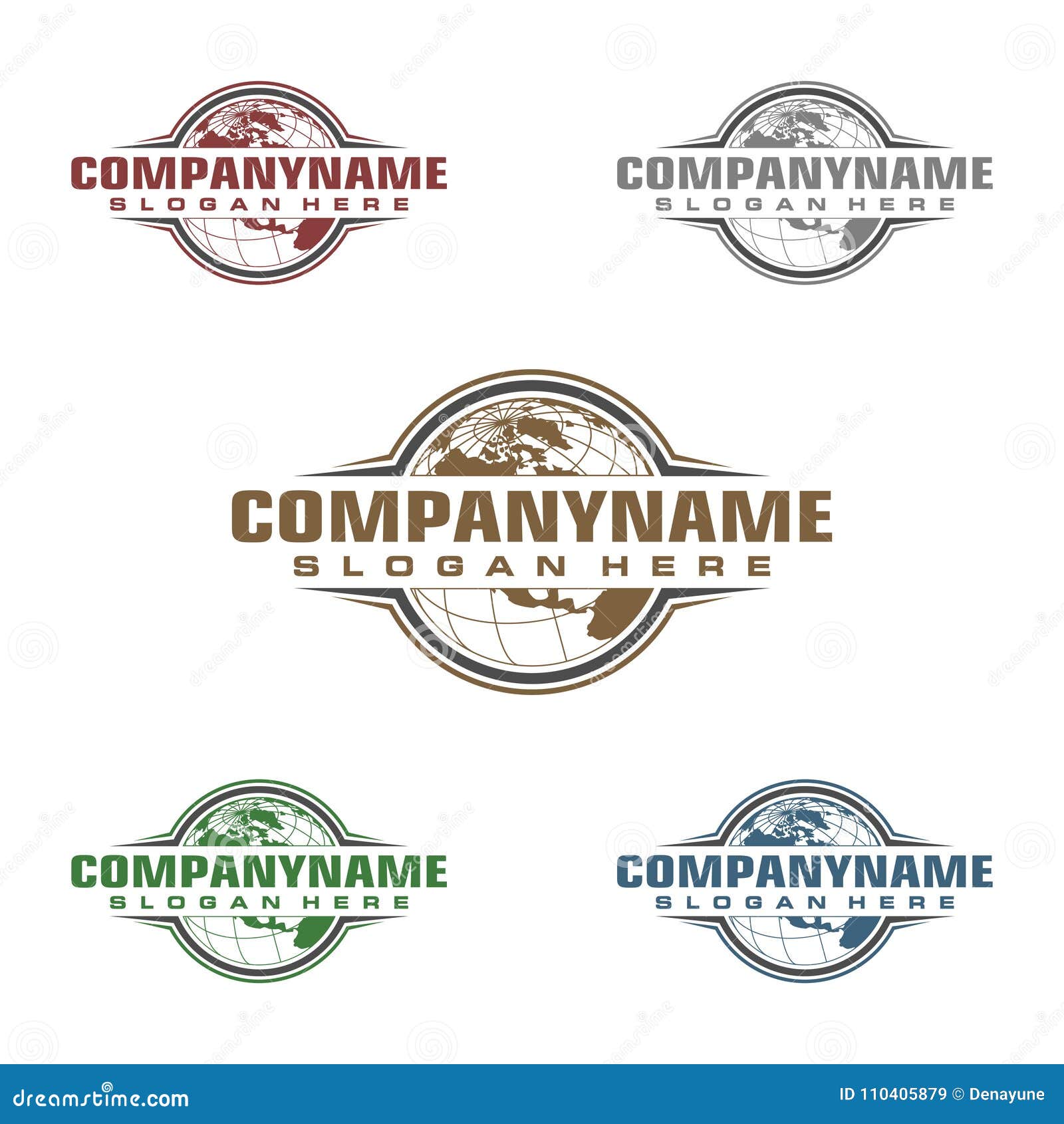 Global Logo with Ring Sphere and Digital World Motion Vector Logo ...