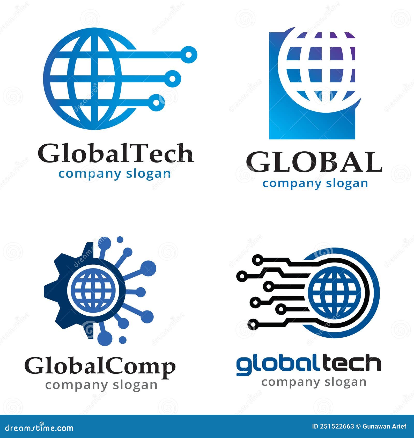 Global Logo Template Design Vector Stock Vector - Illustration of city ...