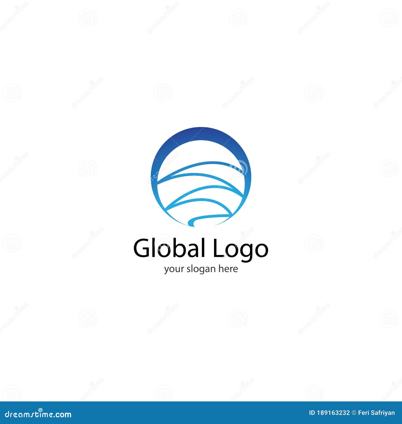 Global Logo Template Vector Stock Vector - Illustration of connect ...