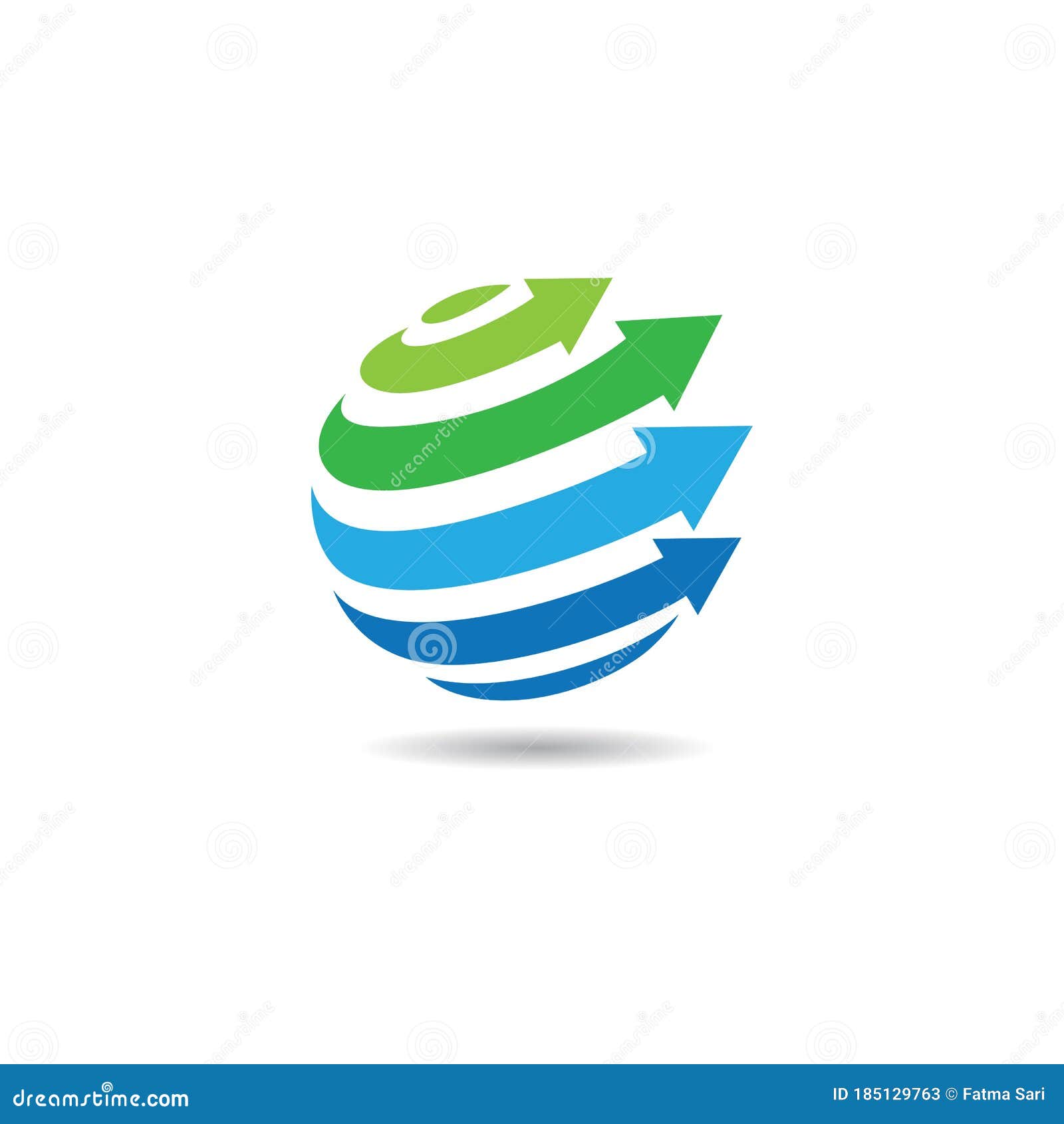 Global logo vector icon stock vector. Illustration of round - 185129763