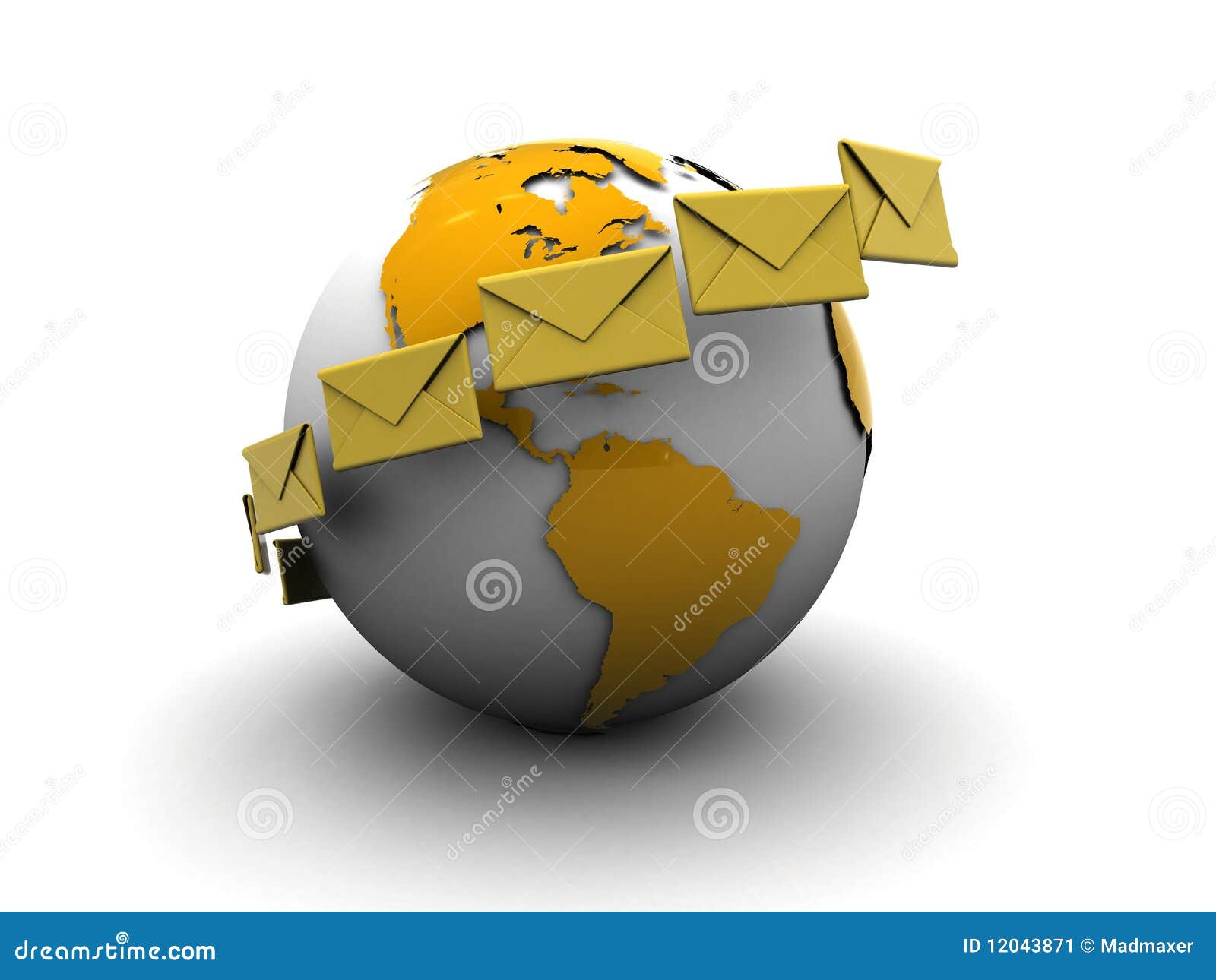 Global mail stock illustration. Illustration of messaging - 12043871