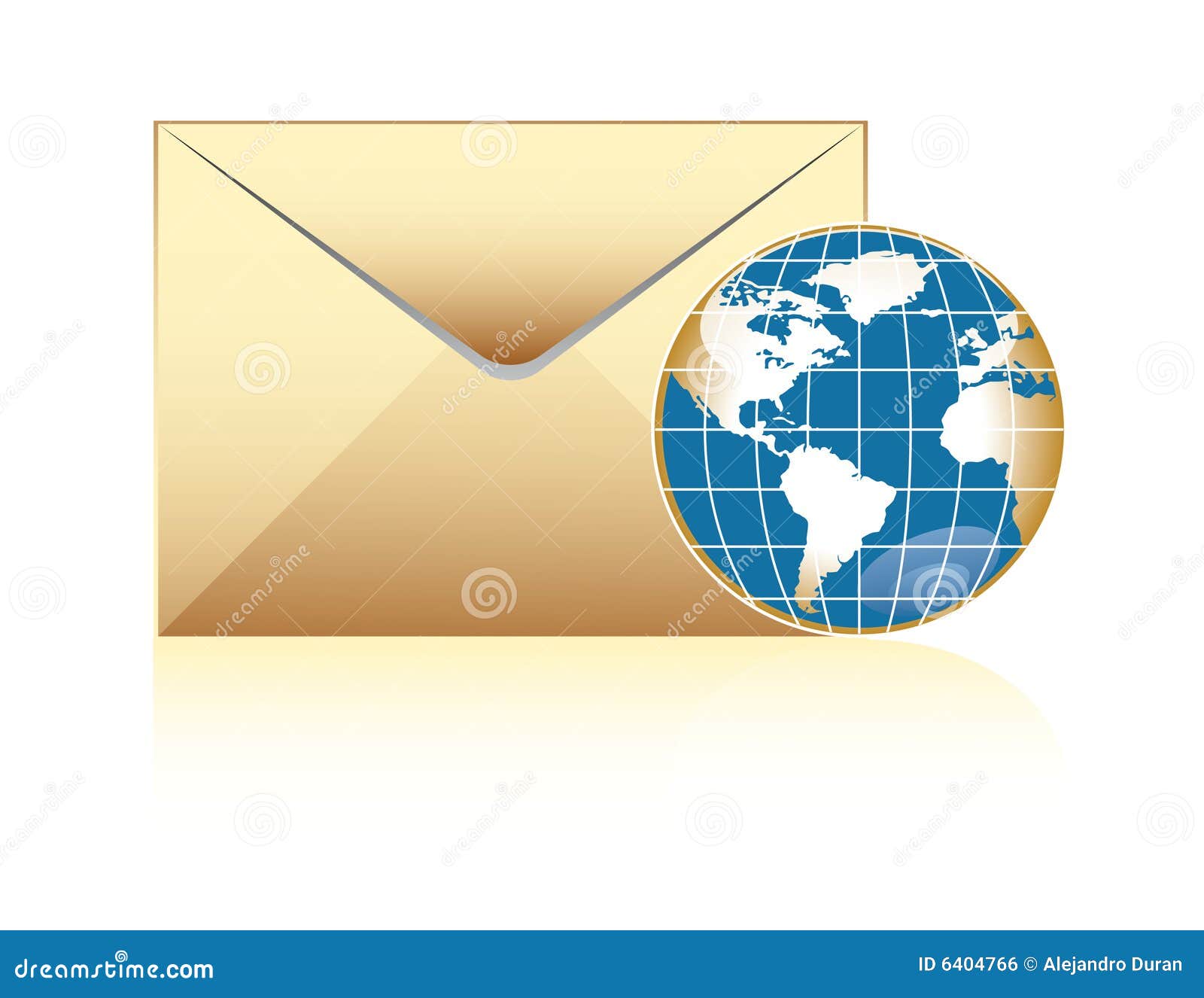Global mail stock vector. Illustration of earth, mail - 6404766