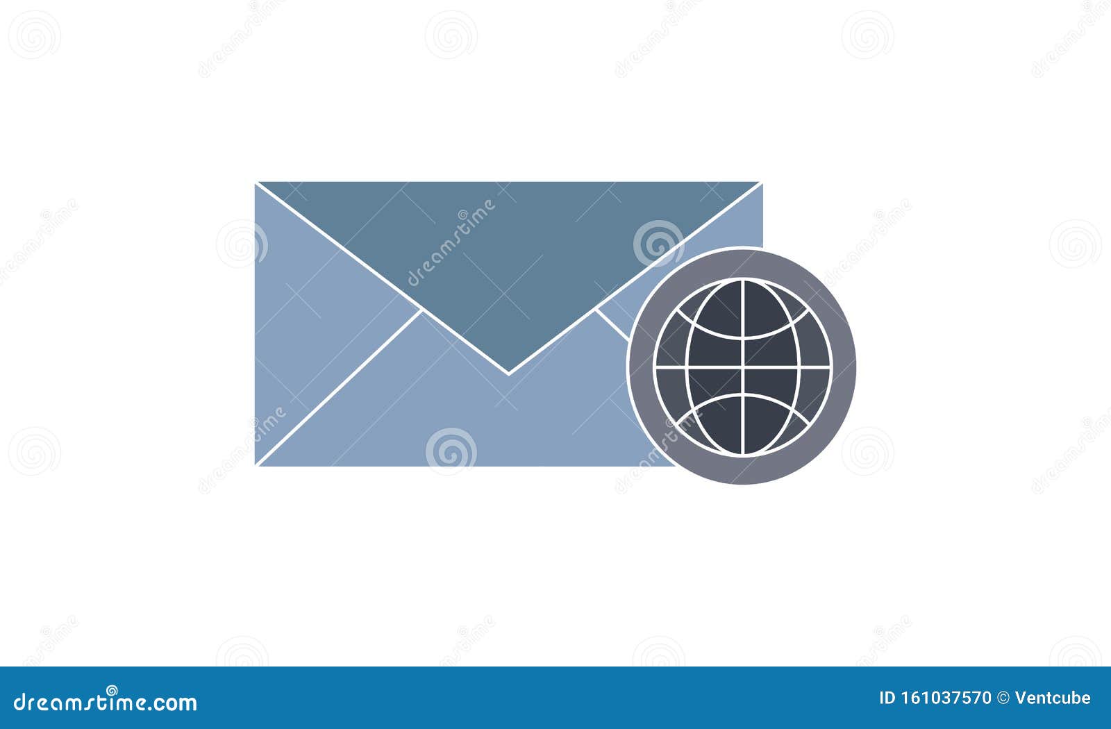 Global Mail Icon Flat Vector Design.Can Be Used for Many Purposes ...