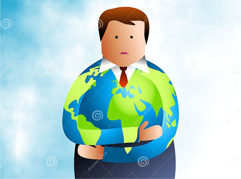 Global Man stock illustration. Illustration of clothing - 80134
