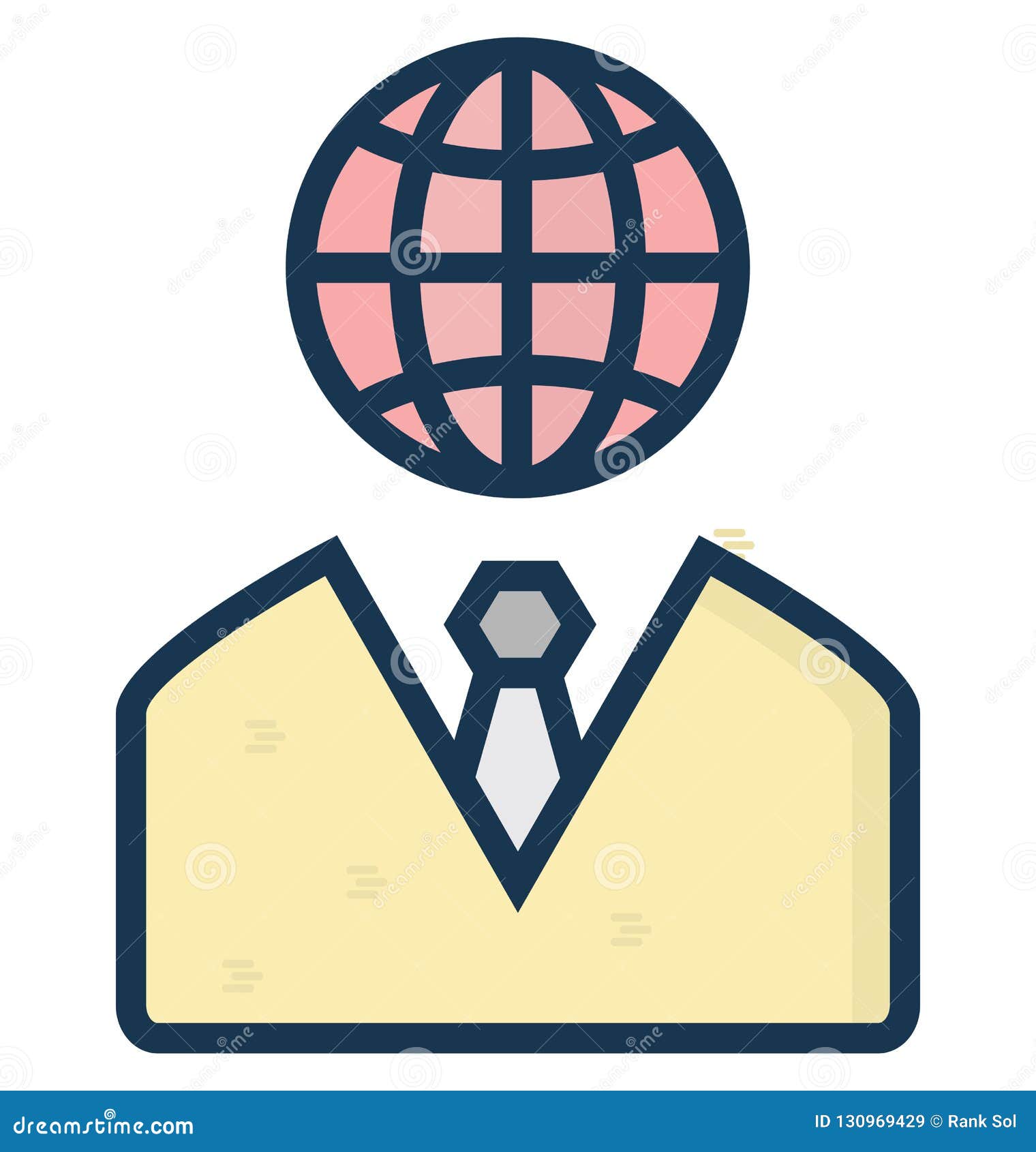 Global Management Isolated Vector Icon that Can Be Easily Modified or ...
