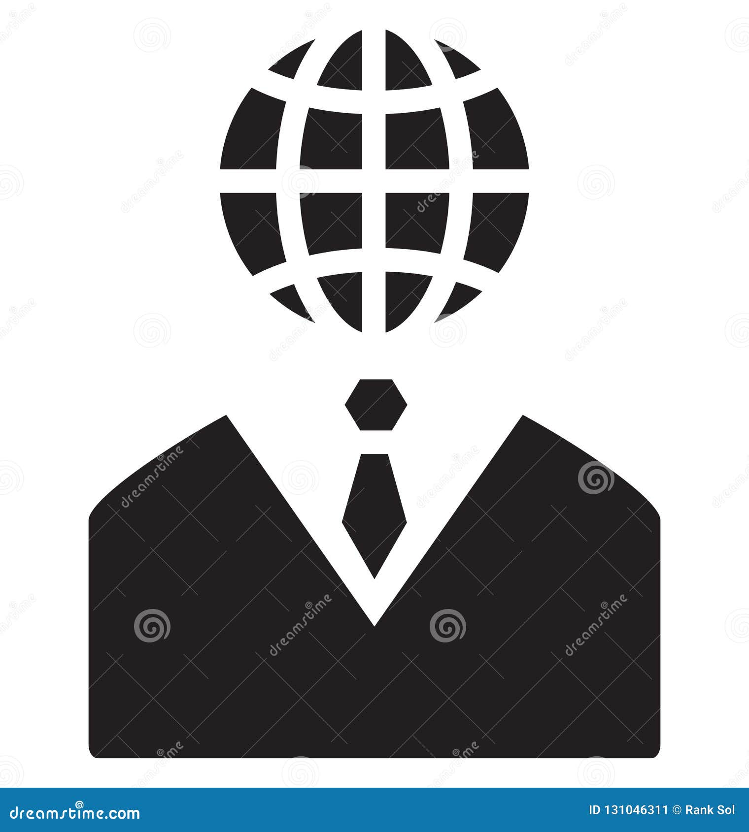 Global Management Isolated Vector Icon that Can Be Easily Modified or ...