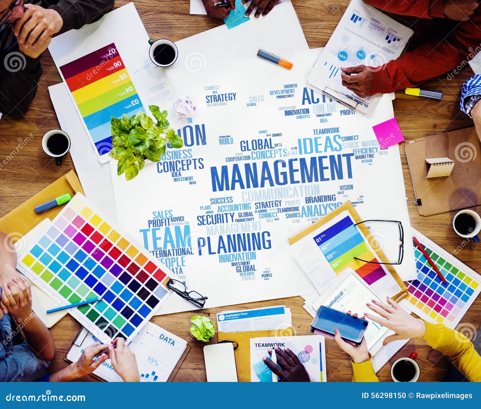 Global Management Training Vision World Map Concept Stock Photo - Image ...