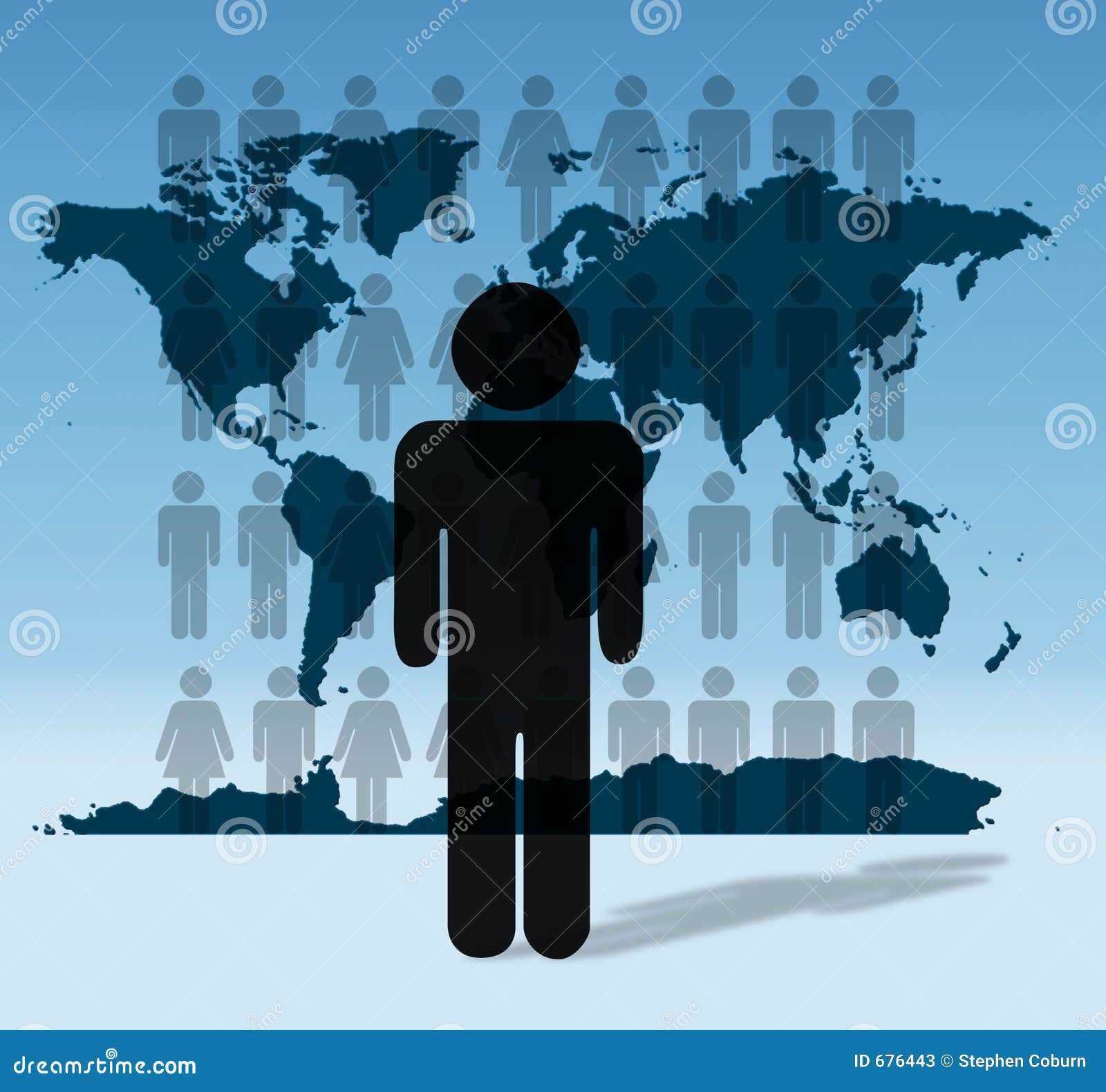 Global Manager stock illustration. Illustration of market - 676443
