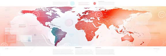 Global Map Detailing Various Geographical Regions and Data ...