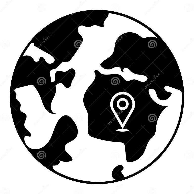Global map icon design stock vector. Illustration of biology - 216538203