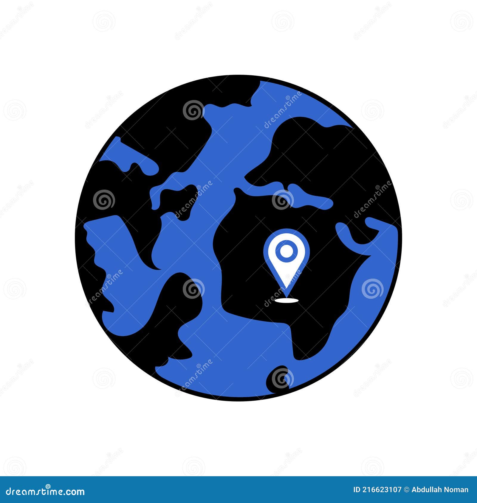 Global map icon design stock vector. Illustration of communication ...