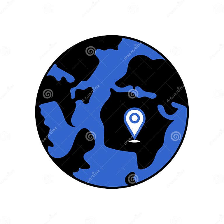 Global map icon design stock vector. Illustration of communication ...