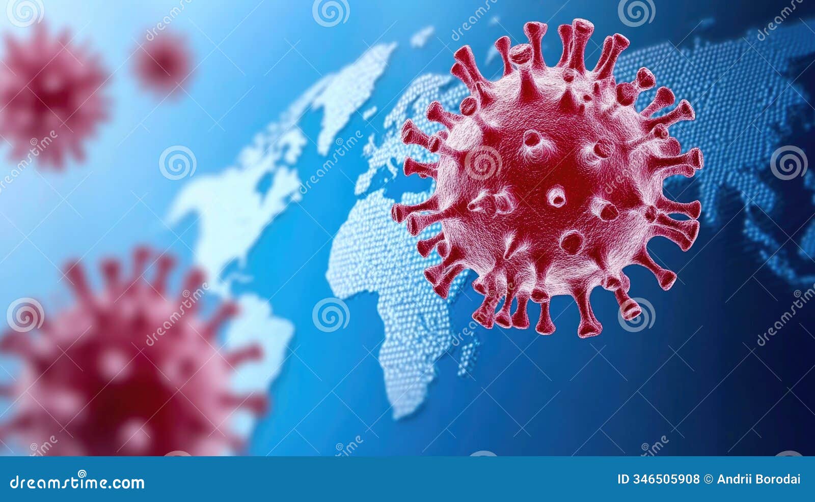 Global Microbial Networks On The Map. Royalty-Free Stock Photo ...