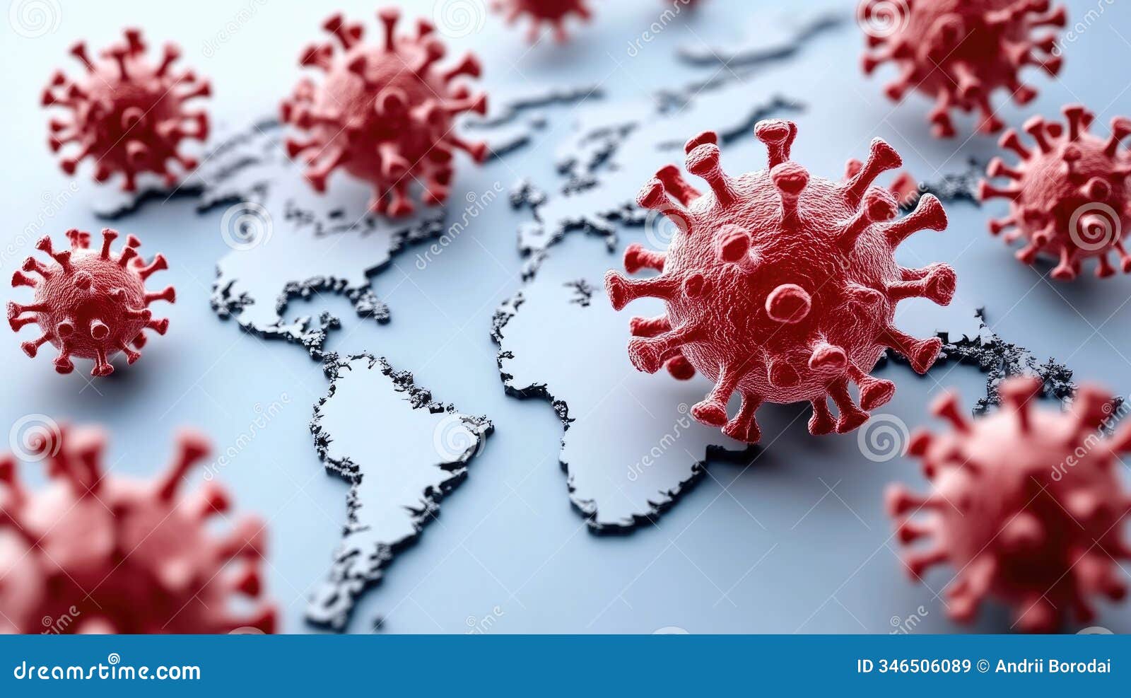 Global Microbial Networks On The Map. Royalty-Free Stock Photo ...