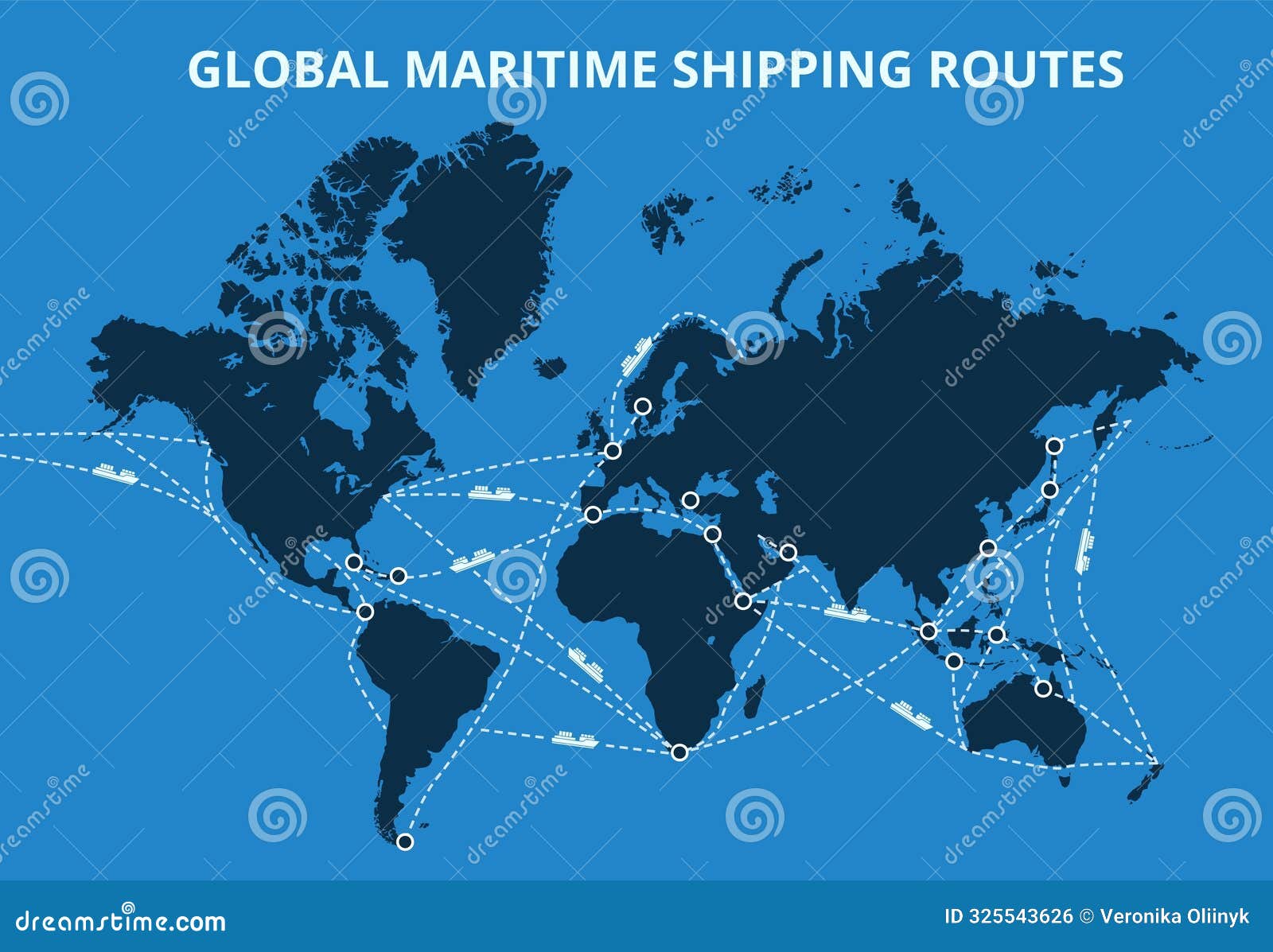 Global Maritime Shipping Routes Map. International Sea Routes for Cargo ... Global Maritime Shipping Routes Map. International Sea Routes for Cargo ...