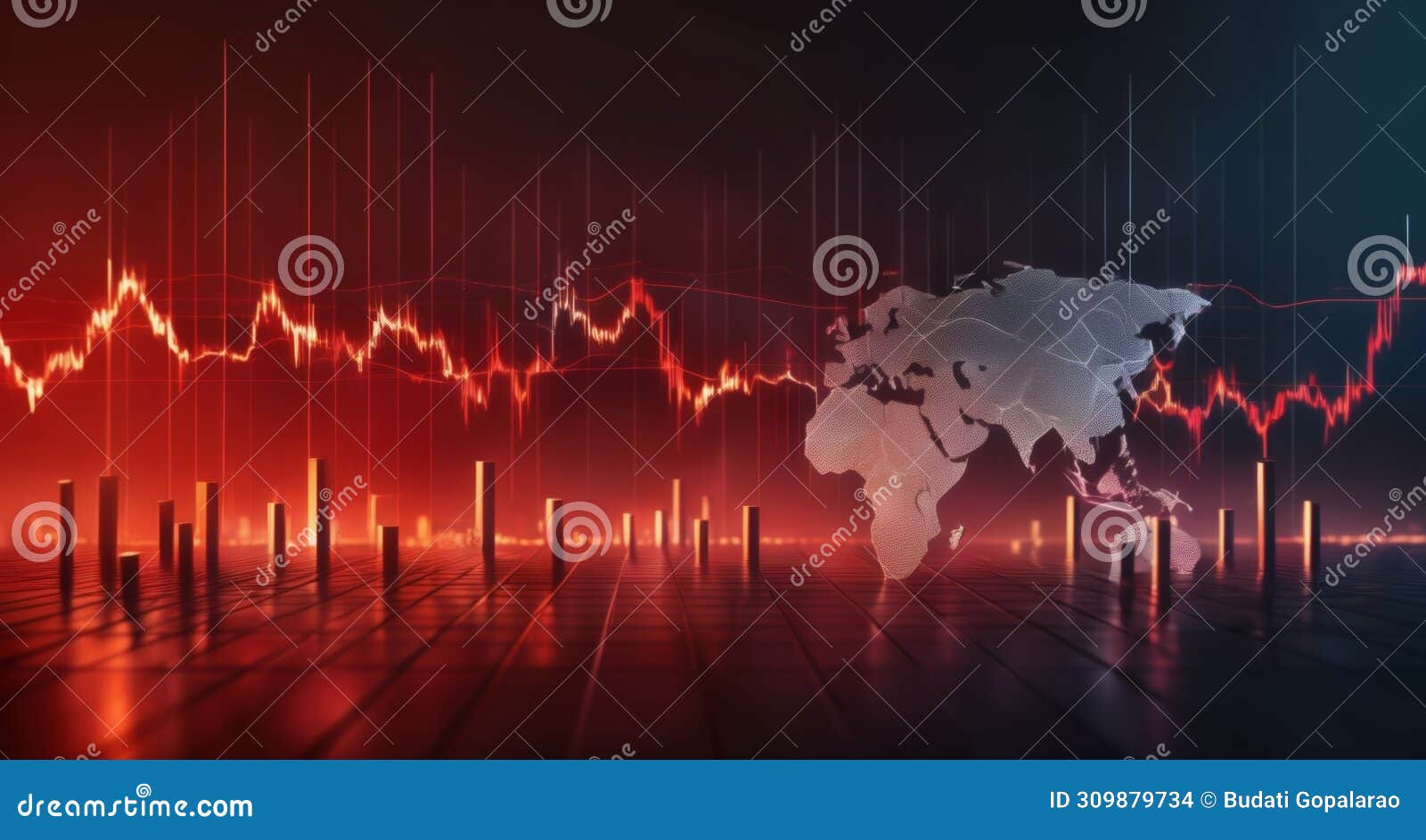 Global Market Trends - a Visual Analysis Stock Illustration ...