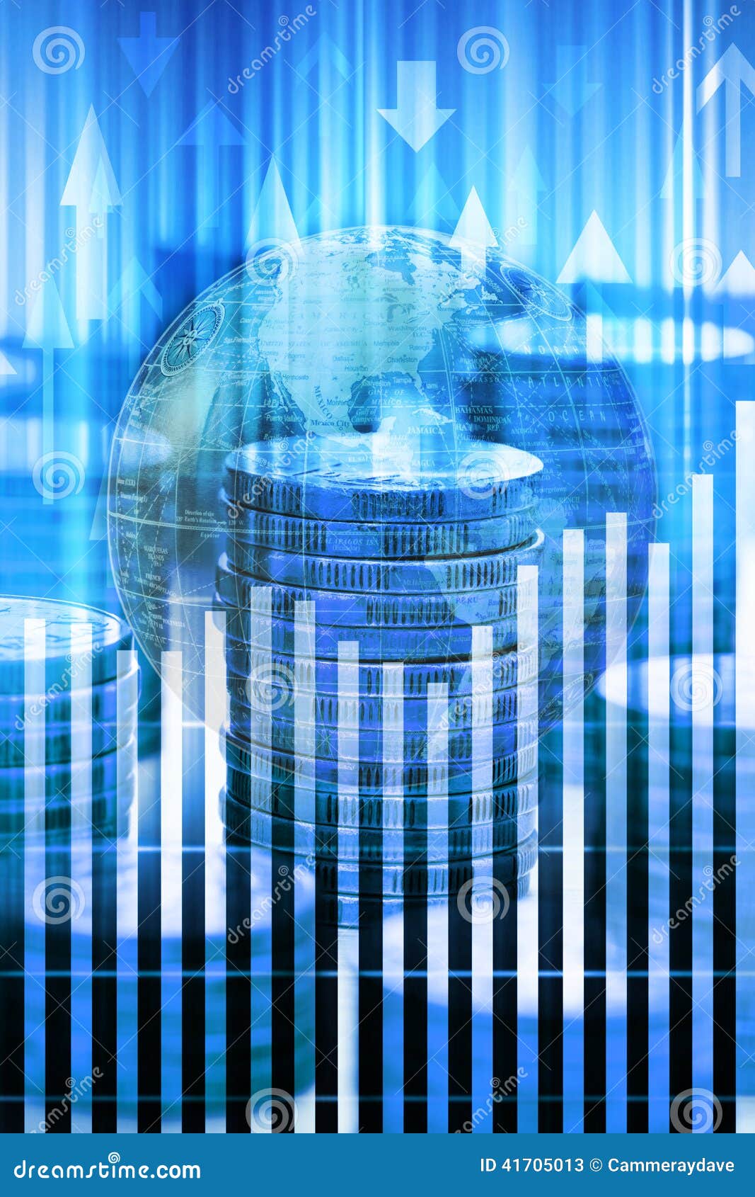 Global Markets Business Background Stock Image - Image of money ...
