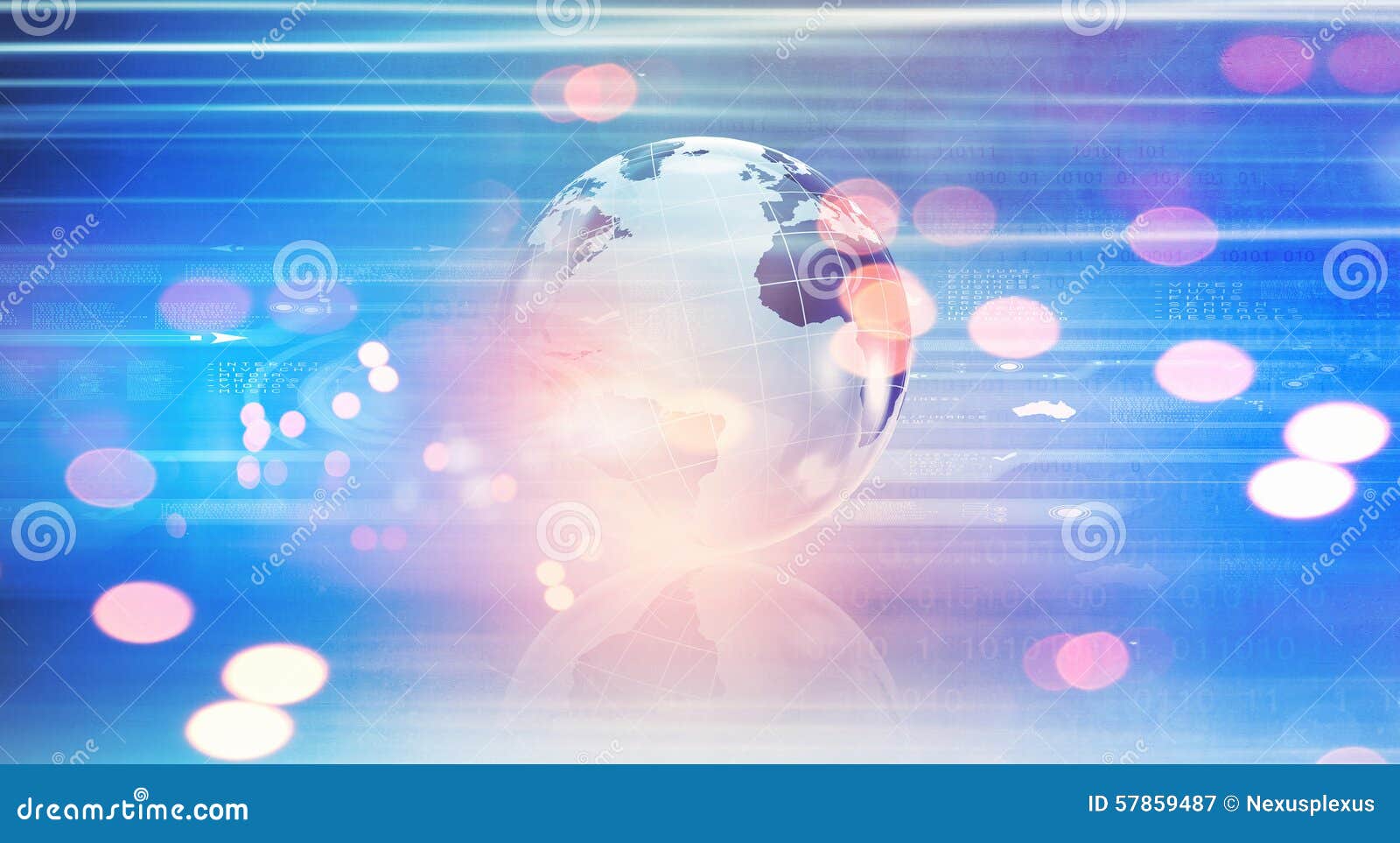 Global media technologies stock image. Image of internet - 57859487